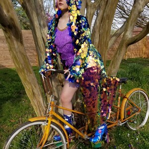 Iridescent Fire Sequin Kimono | Size Inclusive Kimono | Rave Kimono ...