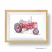 Vintage Red Tractor Print 8 for Nursery or Kids Room Farm | Etsy