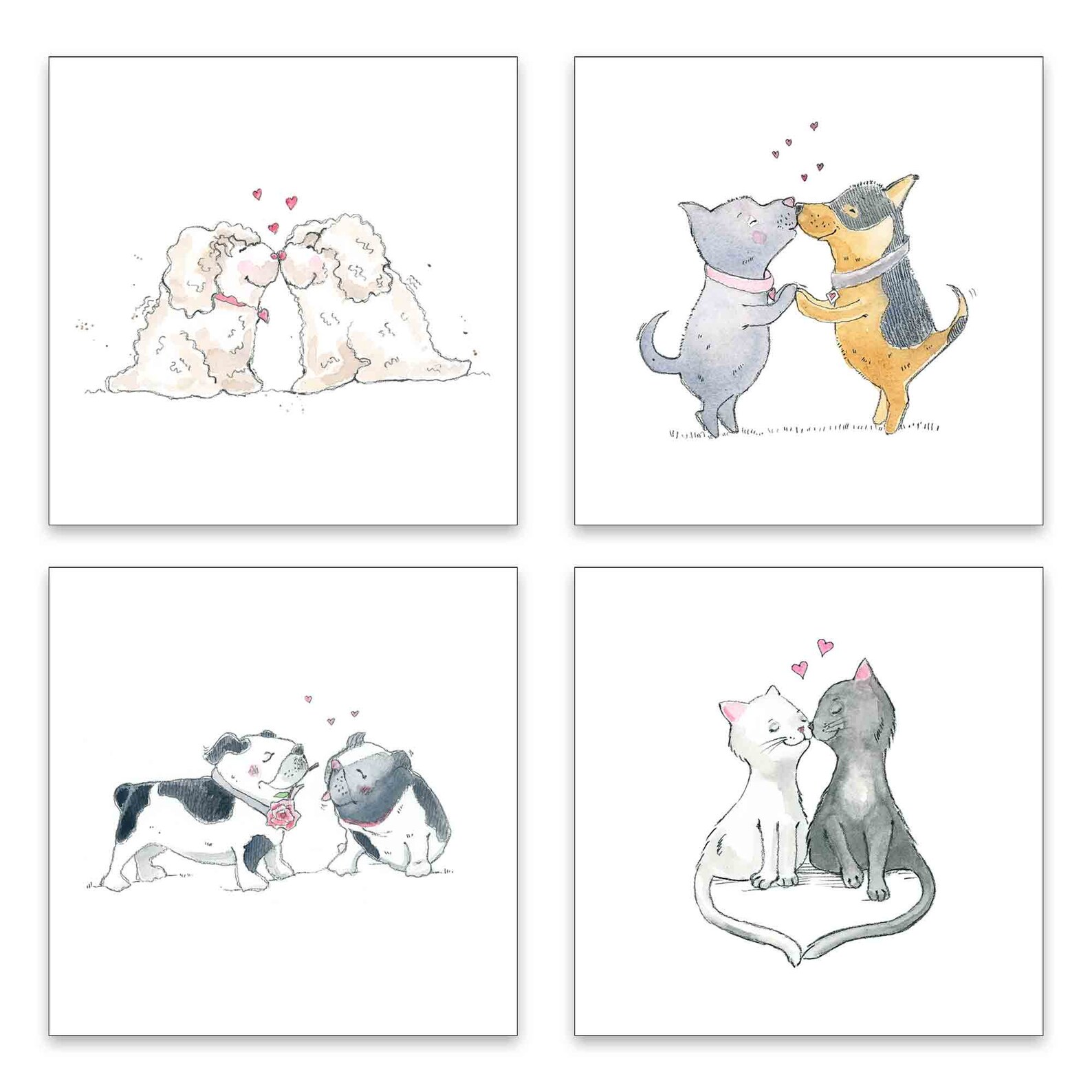 I Love Boo Halloween Card Ghosts Card October Birthday Card - Etsy