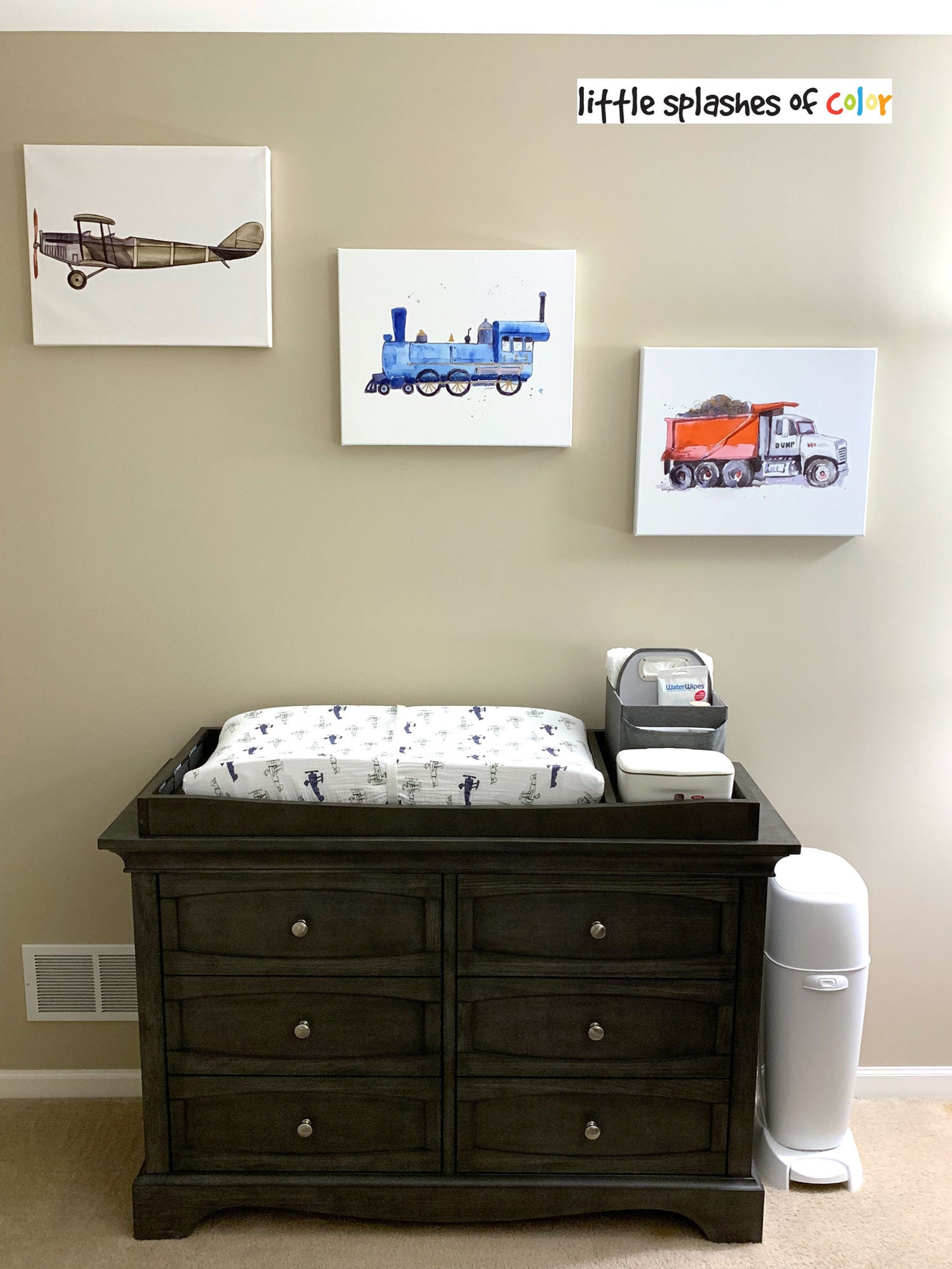 Navy Blue Train Print Boys Train Nursery Print Blue Steam - Etsy