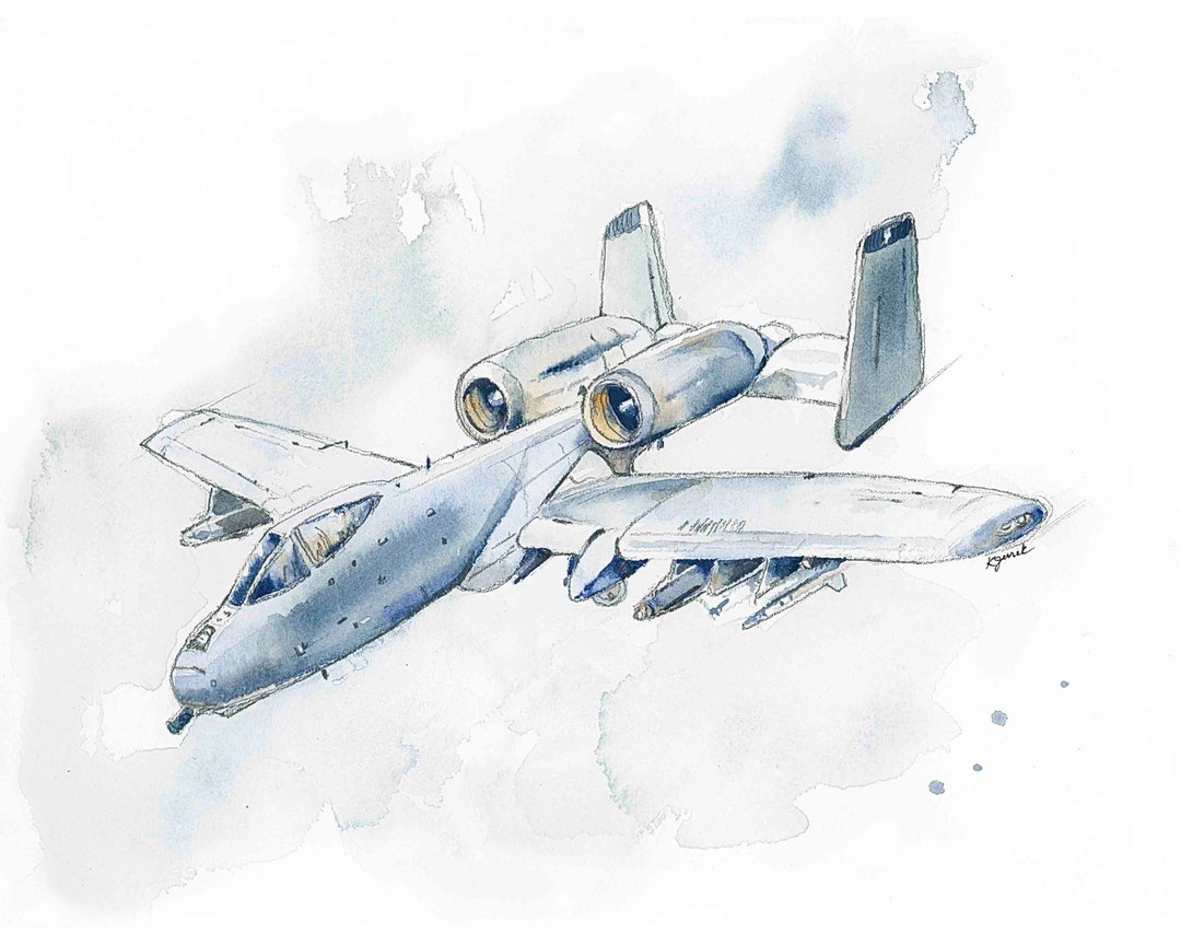 A10 Warthog Airplane Print for Kids Bedroom, DIGITAL Download, Toddler ...