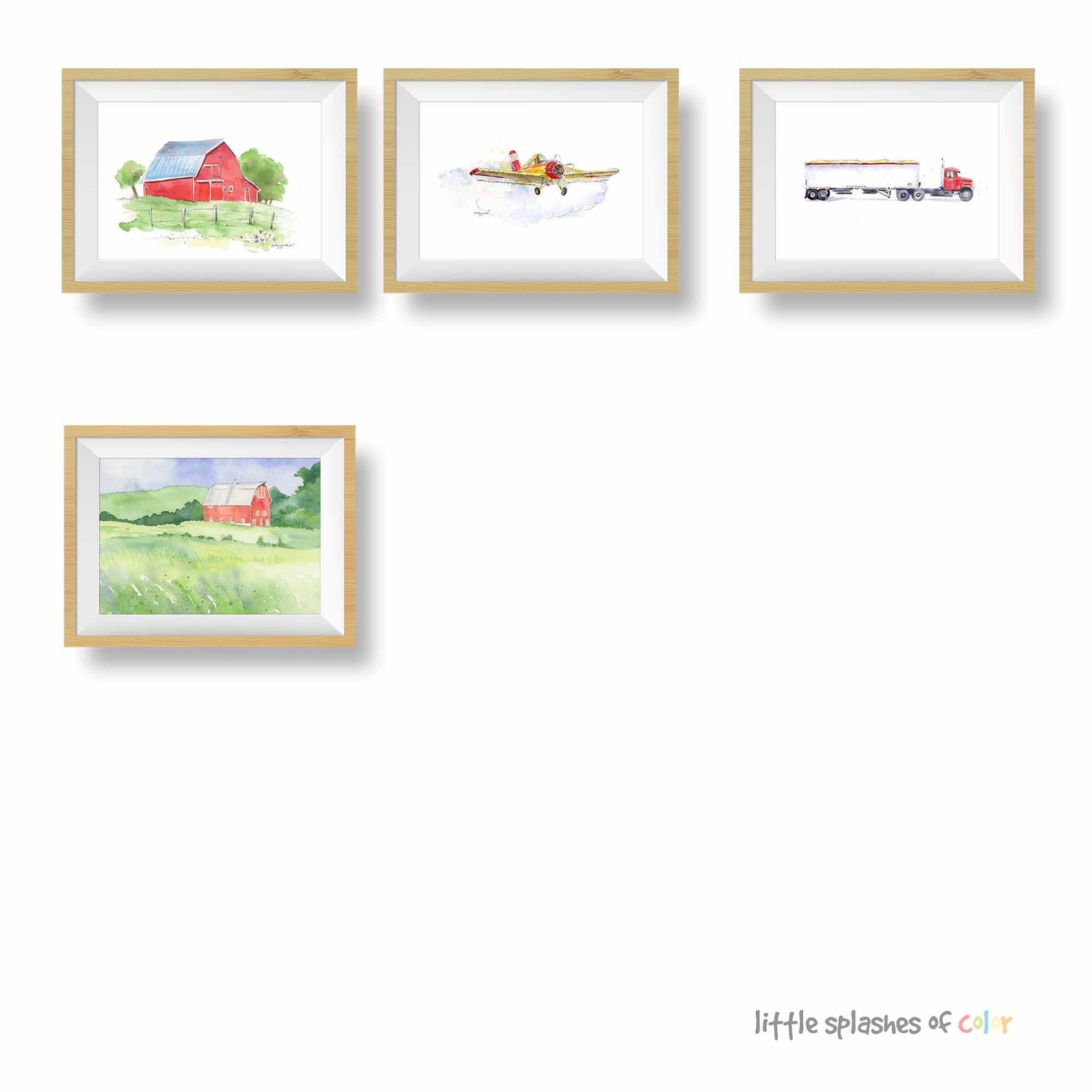 Red Tractor Print Gift for Dad Husband Boy Farm Nursery - Etsy