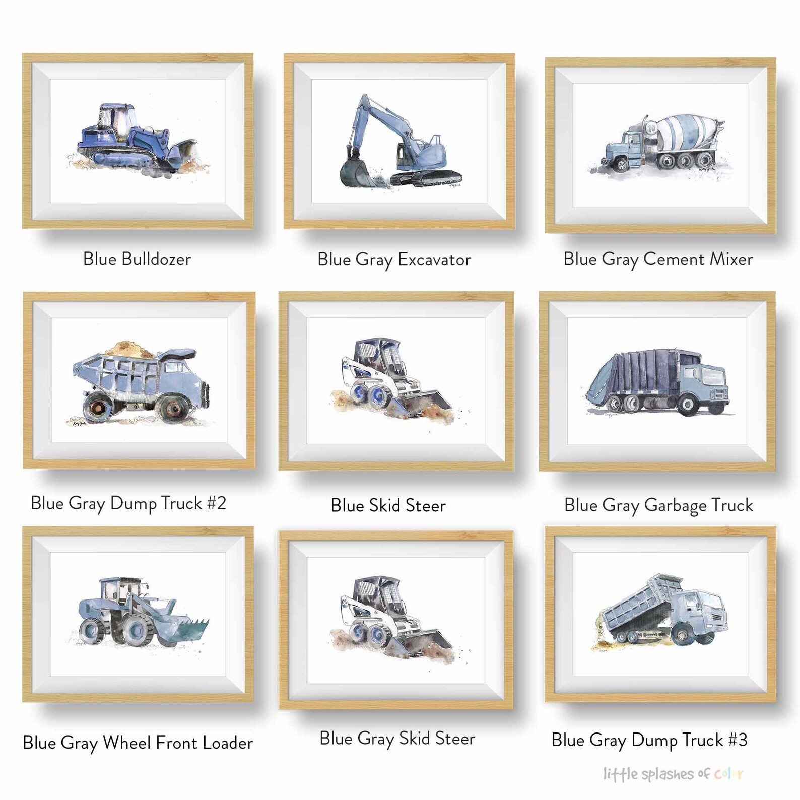 Gray Dump Truck Print, Construction Print Digital Download, Toddler ...