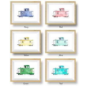 Green Steam Train Print for Kids Room, Train Wall Art, Nursery Wall ...