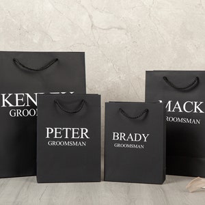 Personalized Groomsmen Gift Bag, Best Man Gift Bag, Groomsmen Gifts ...