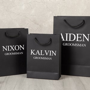 Personalized Groomsmen Gift Bag, Best Man Gift Bag, Groomsmen Gifts ...
