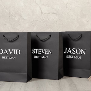 Personalized Groomsmen Gift Bag, Best Man Gift Bag, Groomsmen Gifts ...