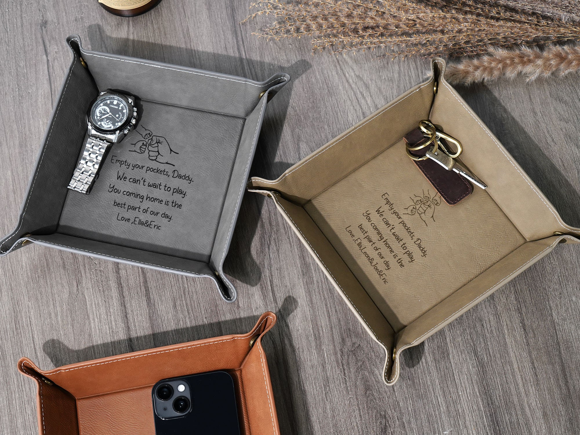 Valet Tray for Dad, Father's Day Gift, Catch All Tray, Coming Home is ...