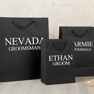 Personalized Groomsmen Gift Bag, Best Man Gift Bag, Groomsmen Gifts ...