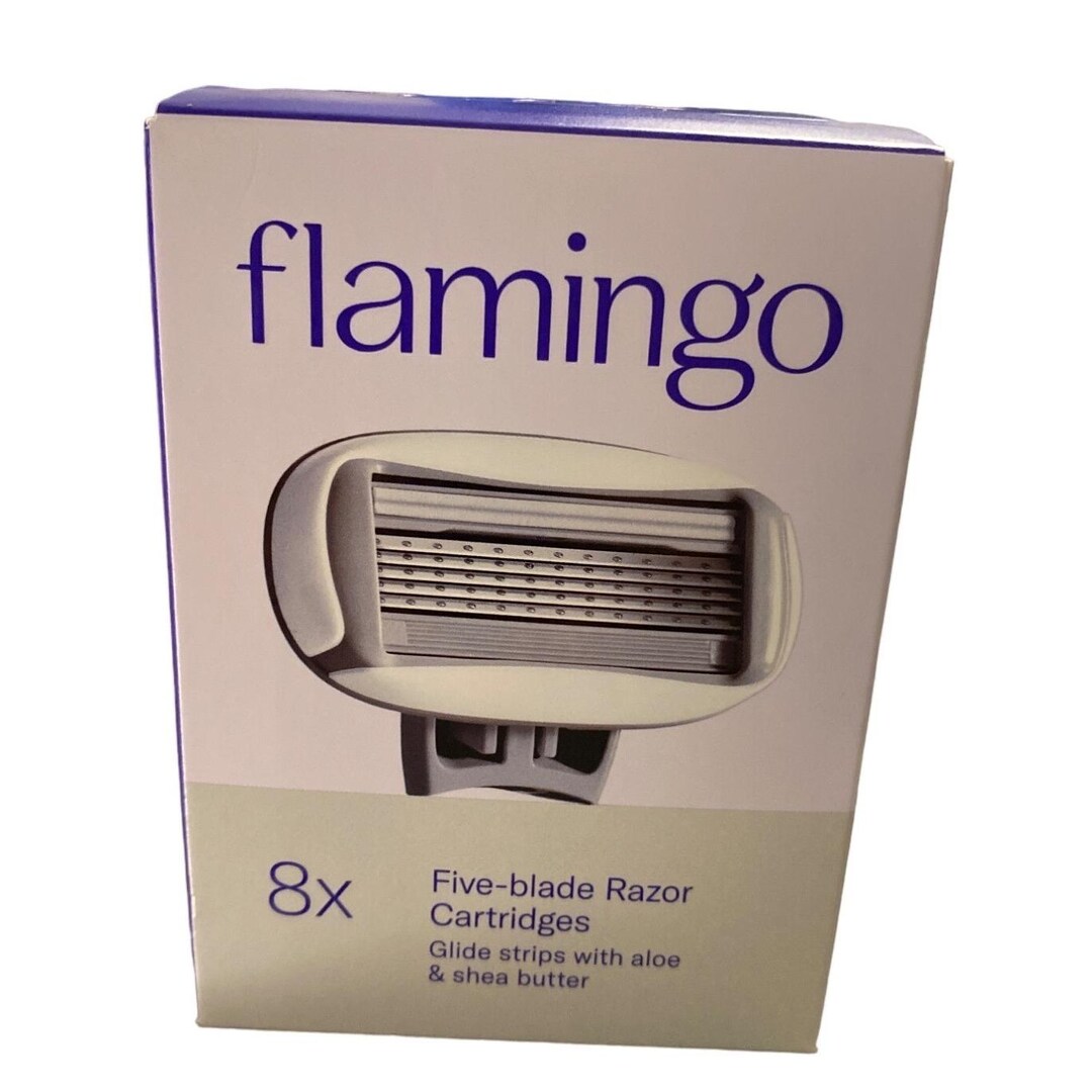 Flamingo Five-blade Razor Cartridges 8-pack With Aloe & Shea Butter ...