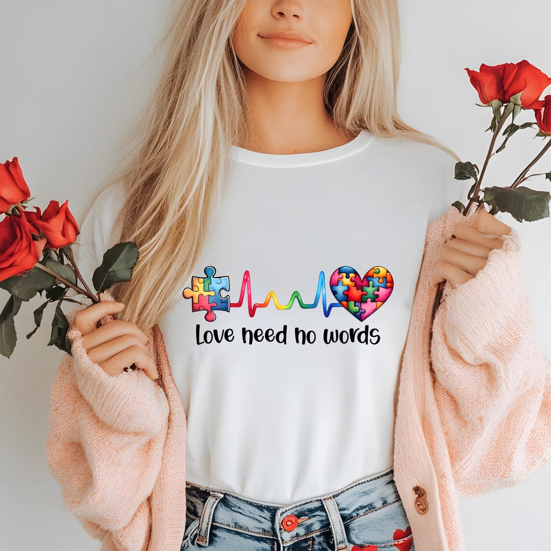 Love Needs No Words Shirt Autism Awareness Apparel Special Needs Shirt ...