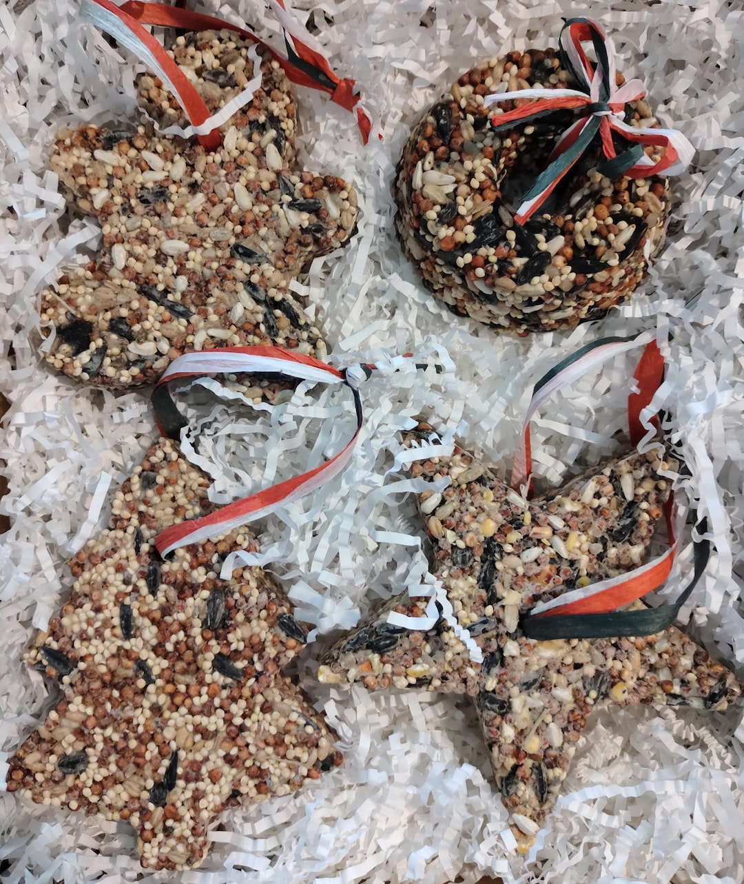 Christmas Birdseed Treats Handmade Christmas Gift Set Bird Seed Holiday ...