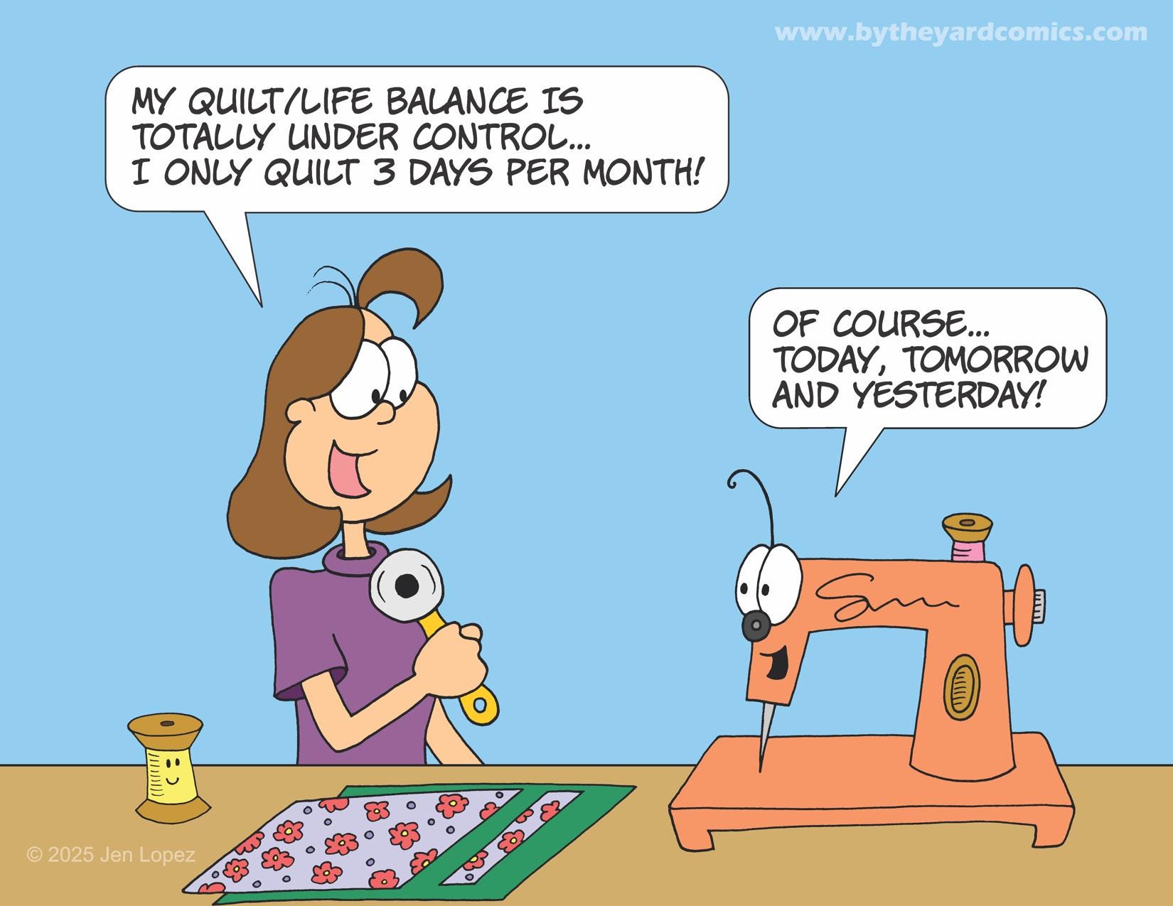 2026 Quilt Calendar, by the Yard Comics, Quilting, Sewing & Crafting ...