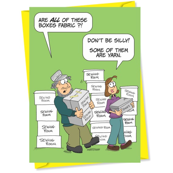 Stash of Good Wishes Birthday Card by the Yard® Comics | Etsy