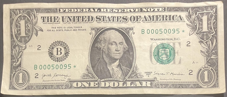 One Dollar Bill U.S. Paper Currency - Etsy