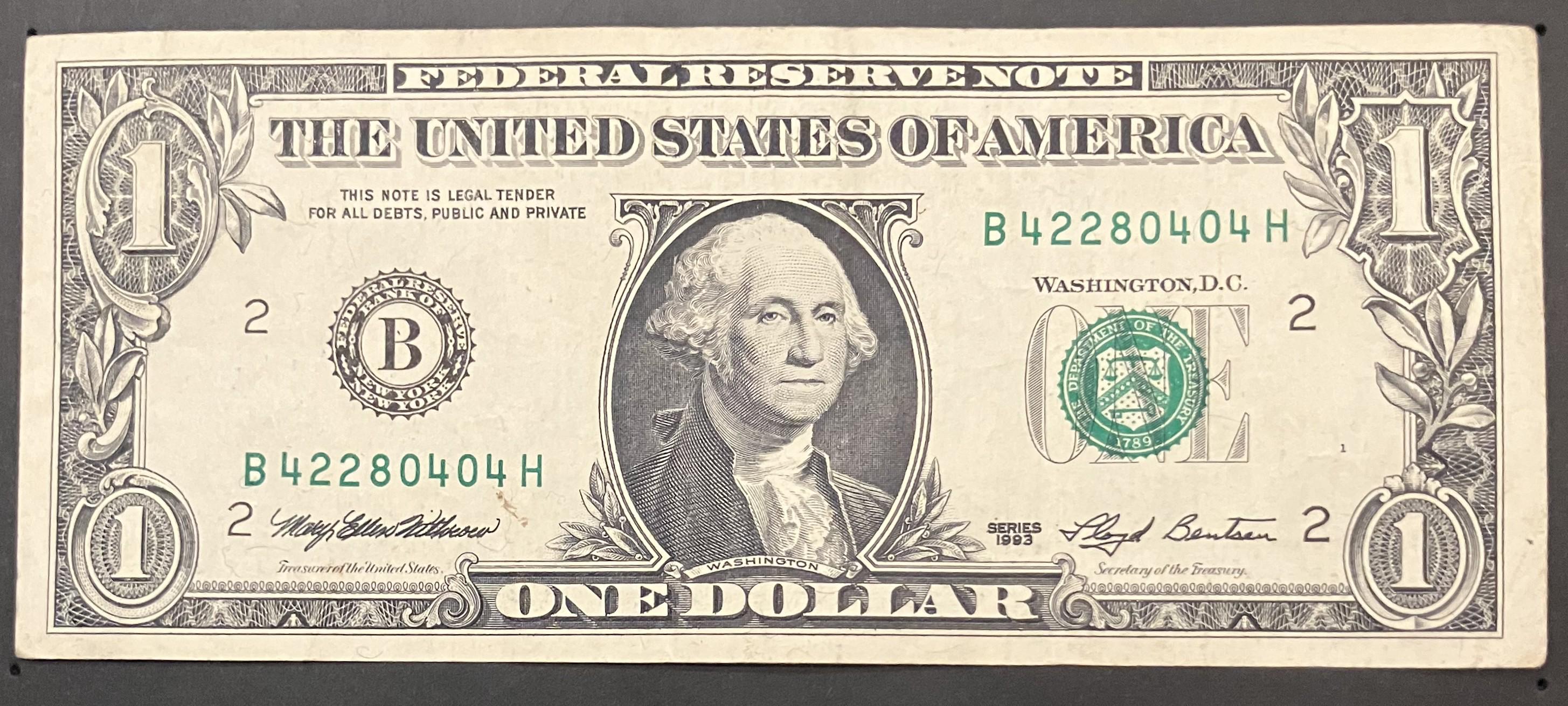 U.S. Currency Paper One Dollar Bill - Etsy