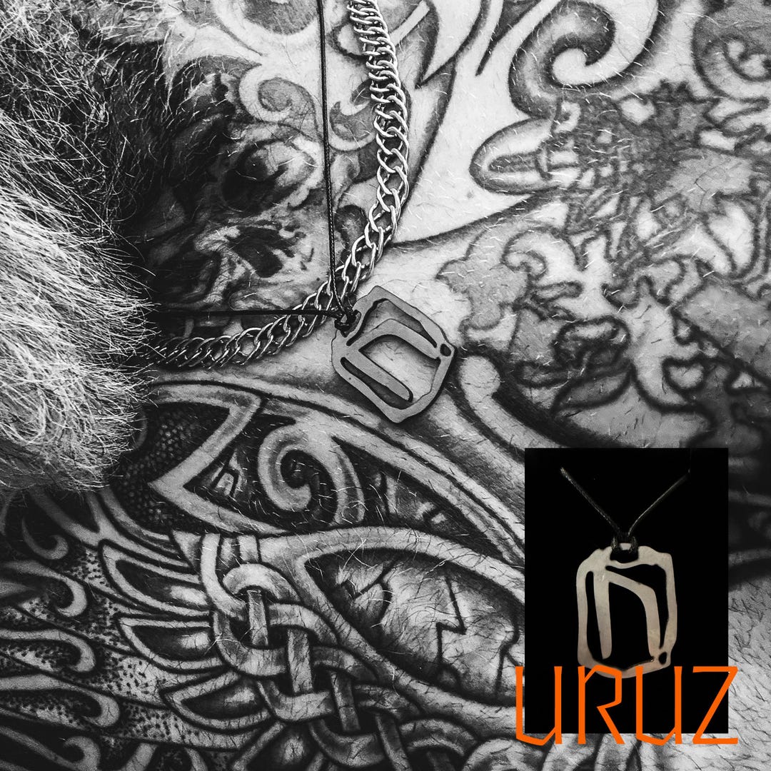 Uruz Rune Necklace - Etsy