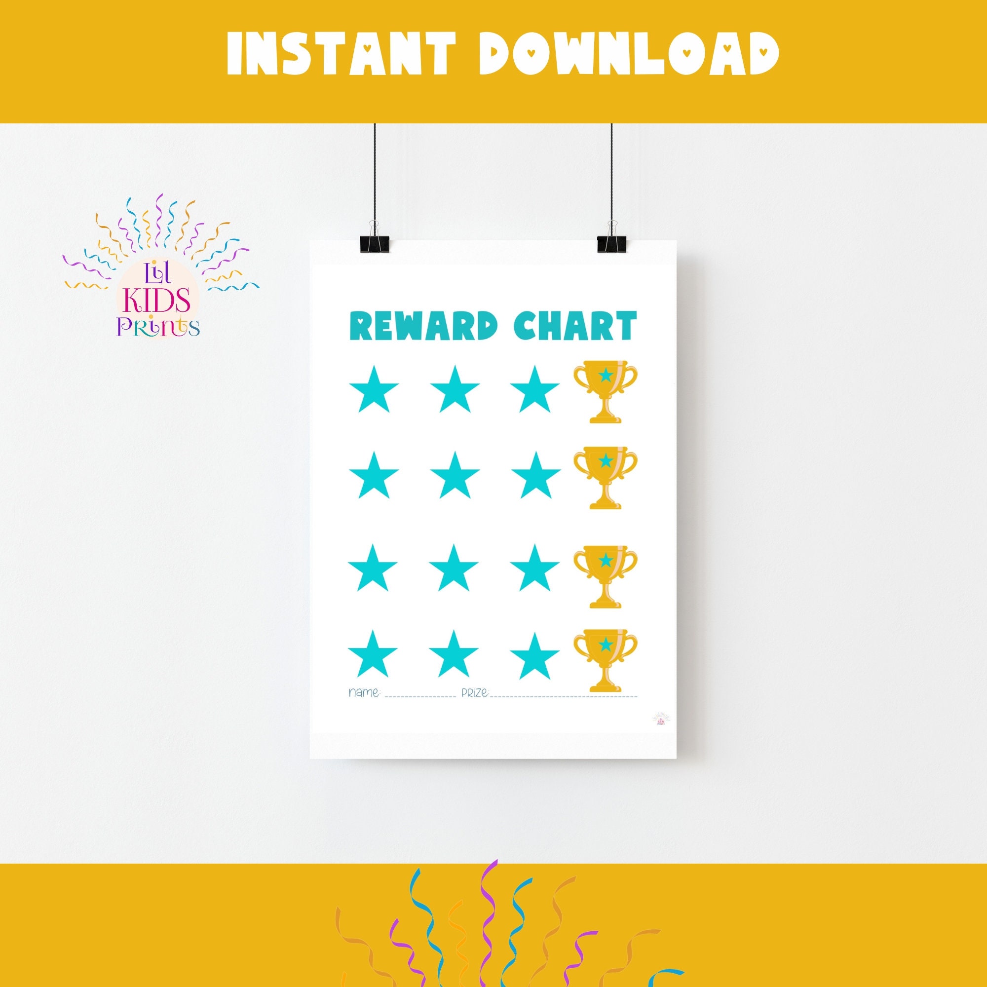 Child Reward Star Chart. Motivation and Gratification Sheet. Favor and ...