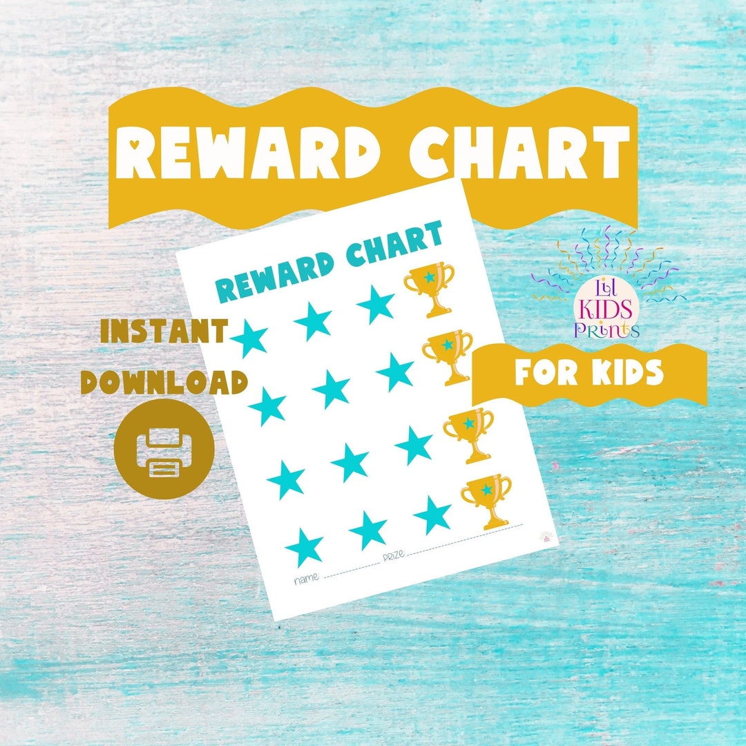 Positive Reward Star Chart for Children, Motivation and Gratification ...