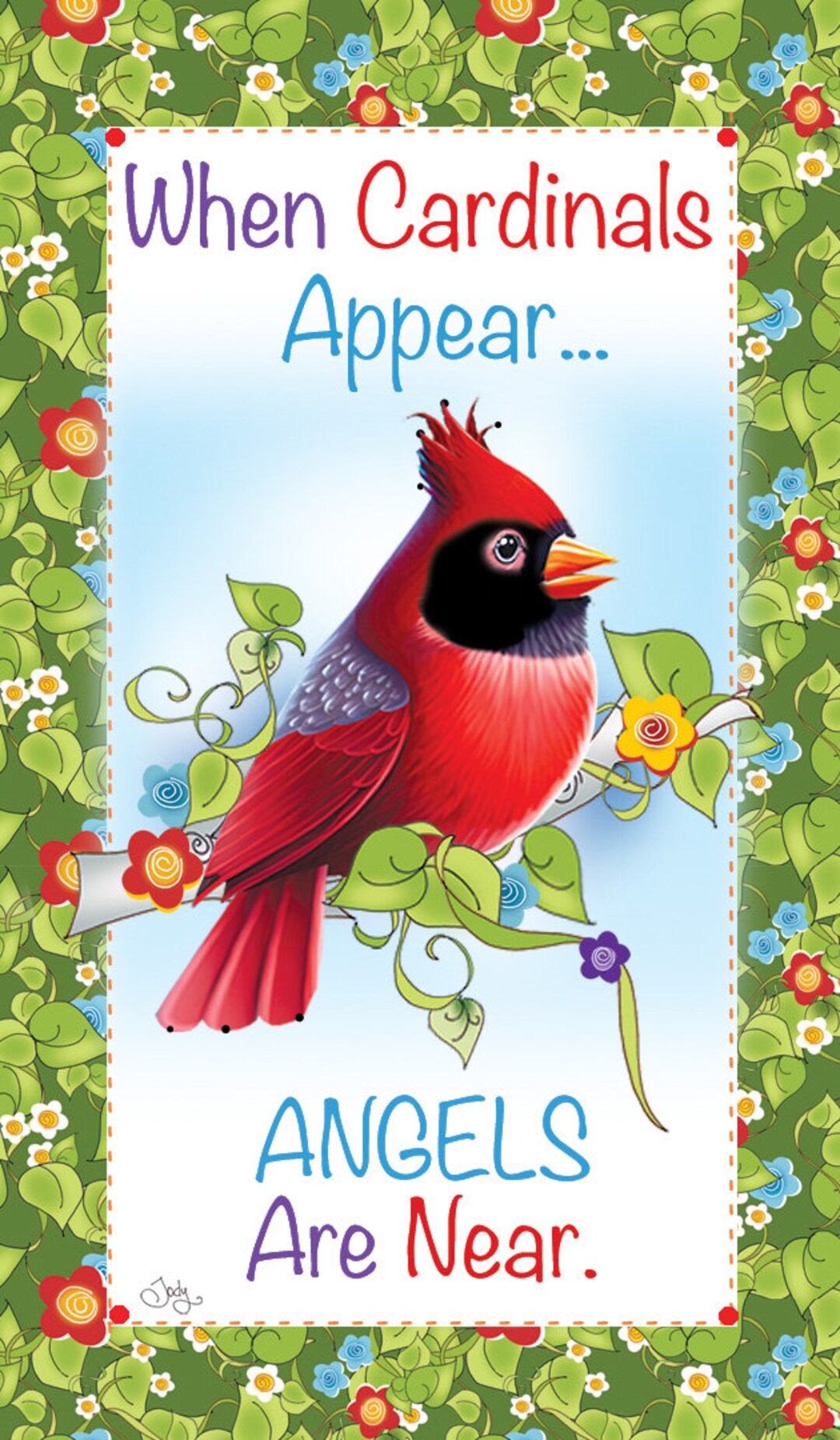 A Cardinal Magnet for Faith and Strength - Etsy