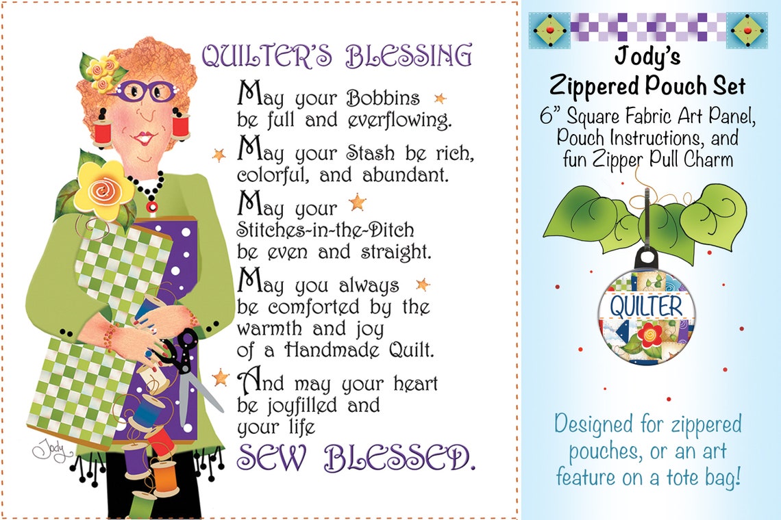 Quilter's Blessing - Fabric Art Panel - AP6.2 - Etsy