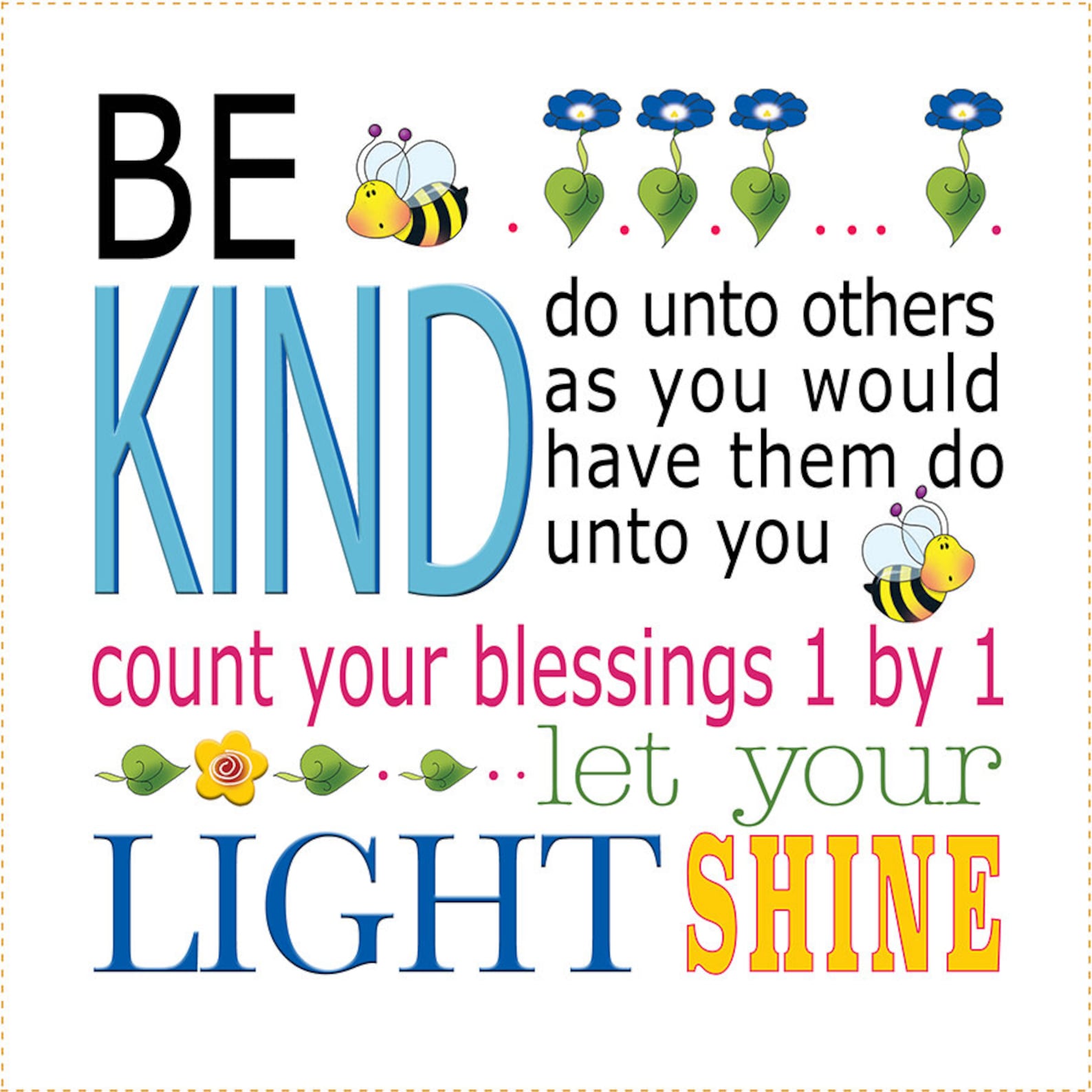 Be Kind - 6" Square Fabric Art Panel-ap30 - Etsy