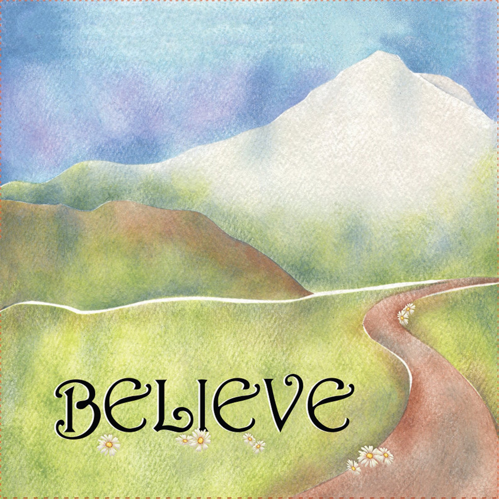 One Step on the Path - 6" Fabric Art Panel-ap19 - Etsy