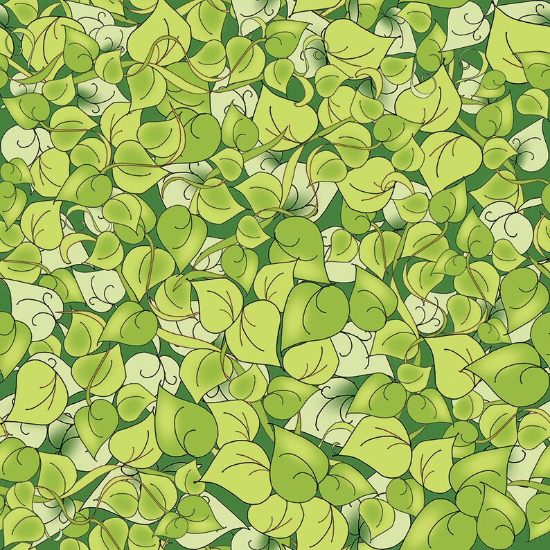 Jody's Signature Leaf Print Fabric Fat Quarter - Etsy