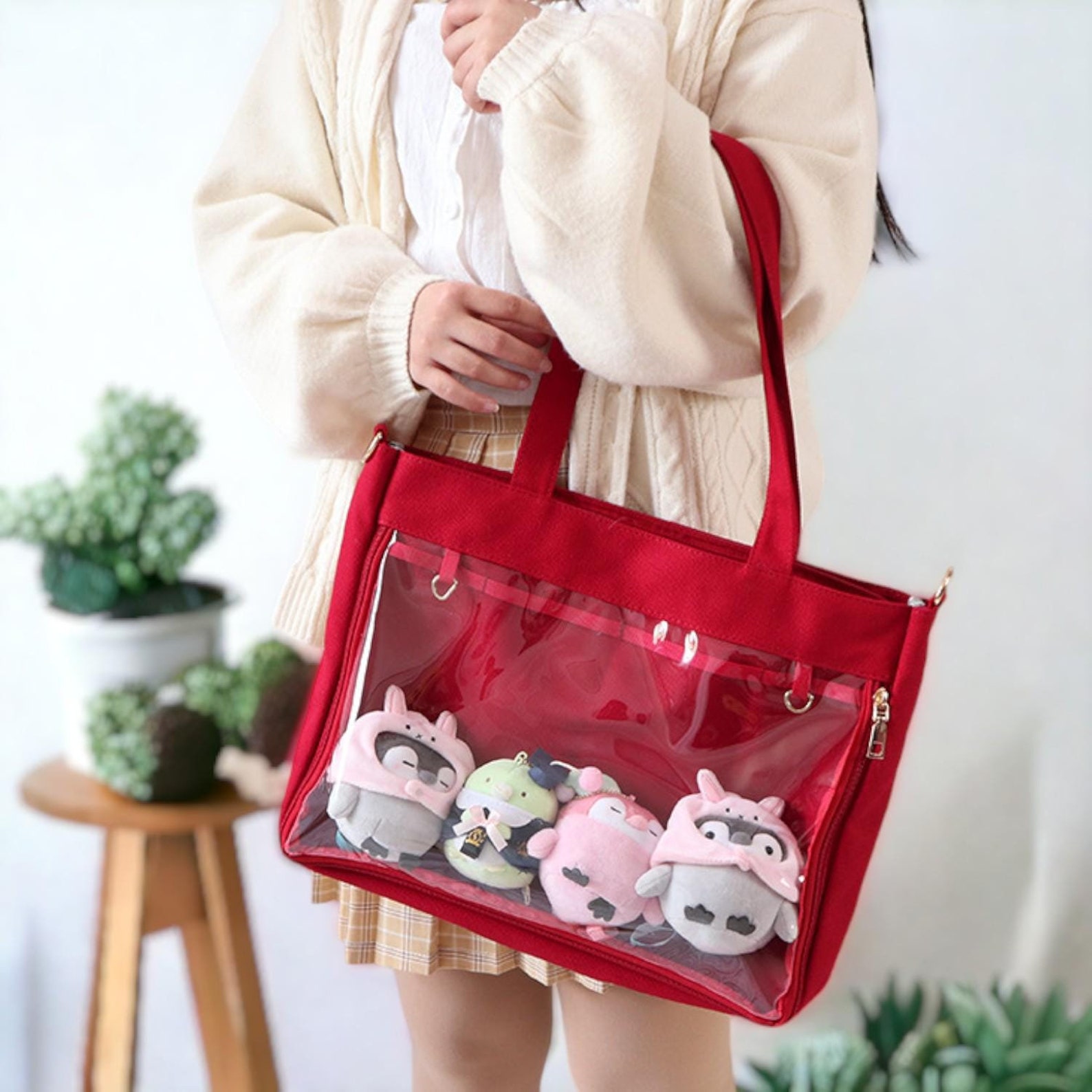 Large Ita Bag Clear Vinyl Display Window for Pins Anime Fan Pin ...