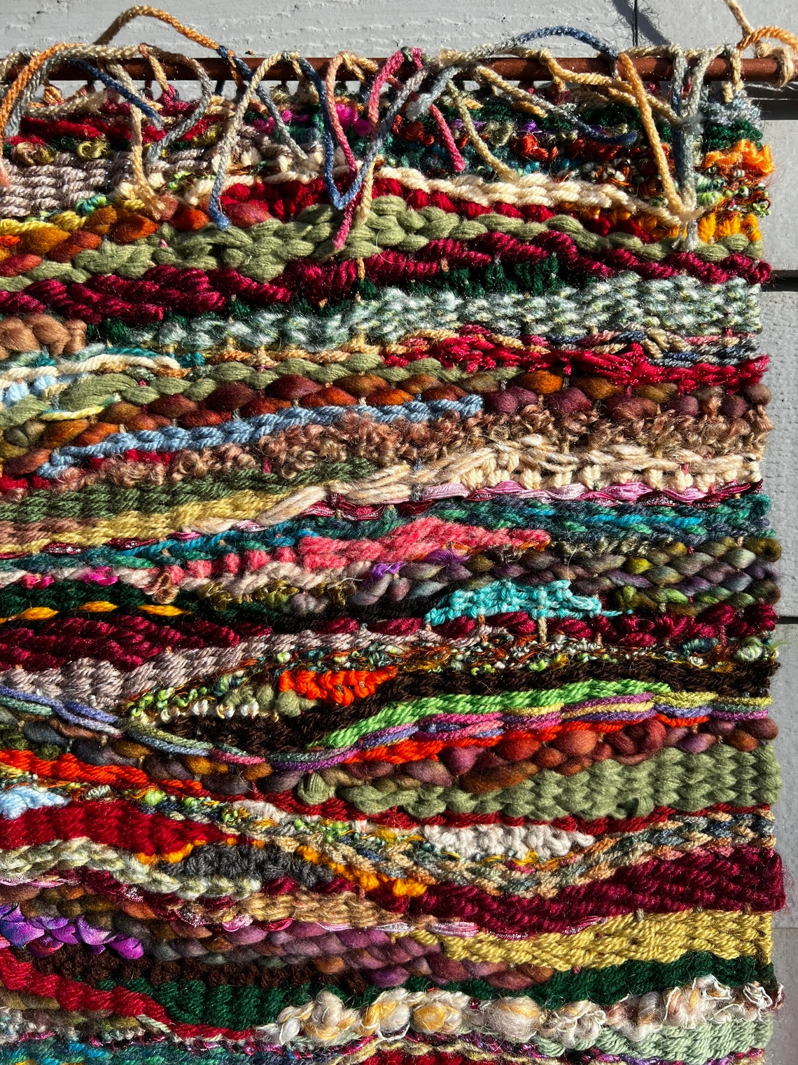 Woven Wall Hanging Home Decor Tapestry Handmade Weaving Wall Art Loom ...