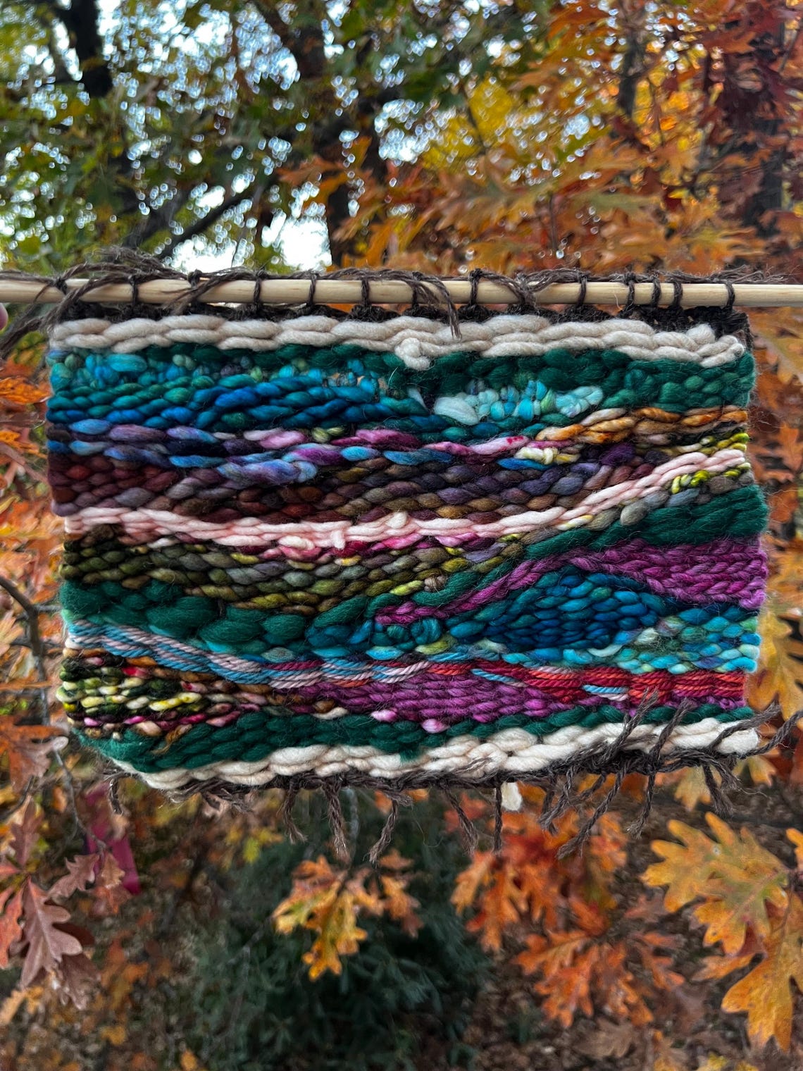 Woven Wall Hanging Tapestry Home Decor Handmade Weaving Wall Art Loom ...