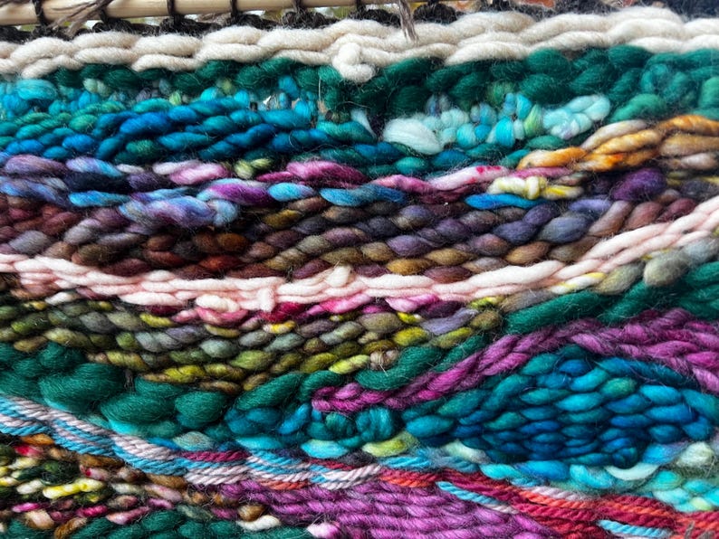 Woven Wall Hanging Tapestry Home Decor Handmade Weaving Wall Art Loom ...