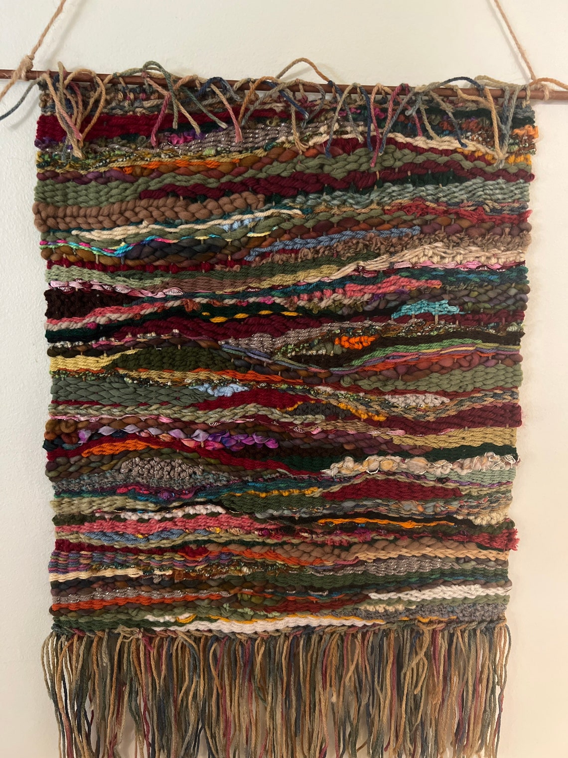 Woven Wall Hanging Home Decor Tapestry Handmade Weaving Wall Art Loom ...