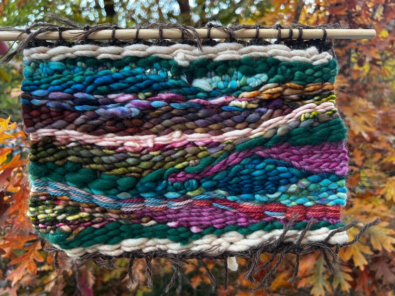 Woven Wall Hanging Tapestry Home Decor Handmade Weaving Wall Art Loom ...