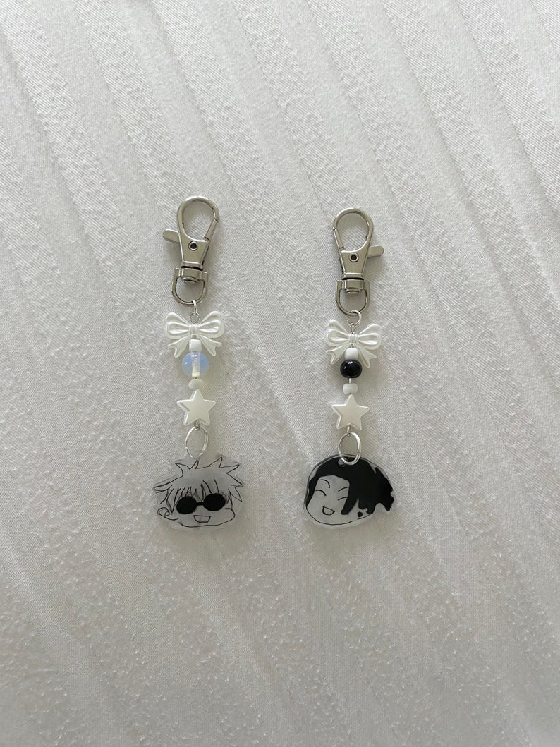 Jujutsu Kaisen Gojo and Geto Matching Keychains - Etsy