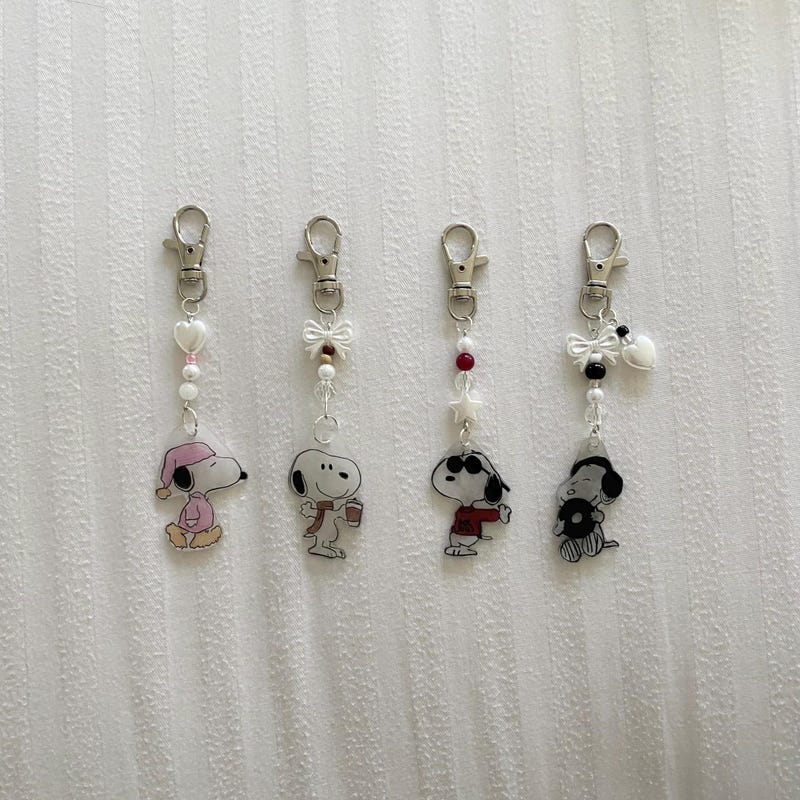 Snoopy Car Keychain - Etsy