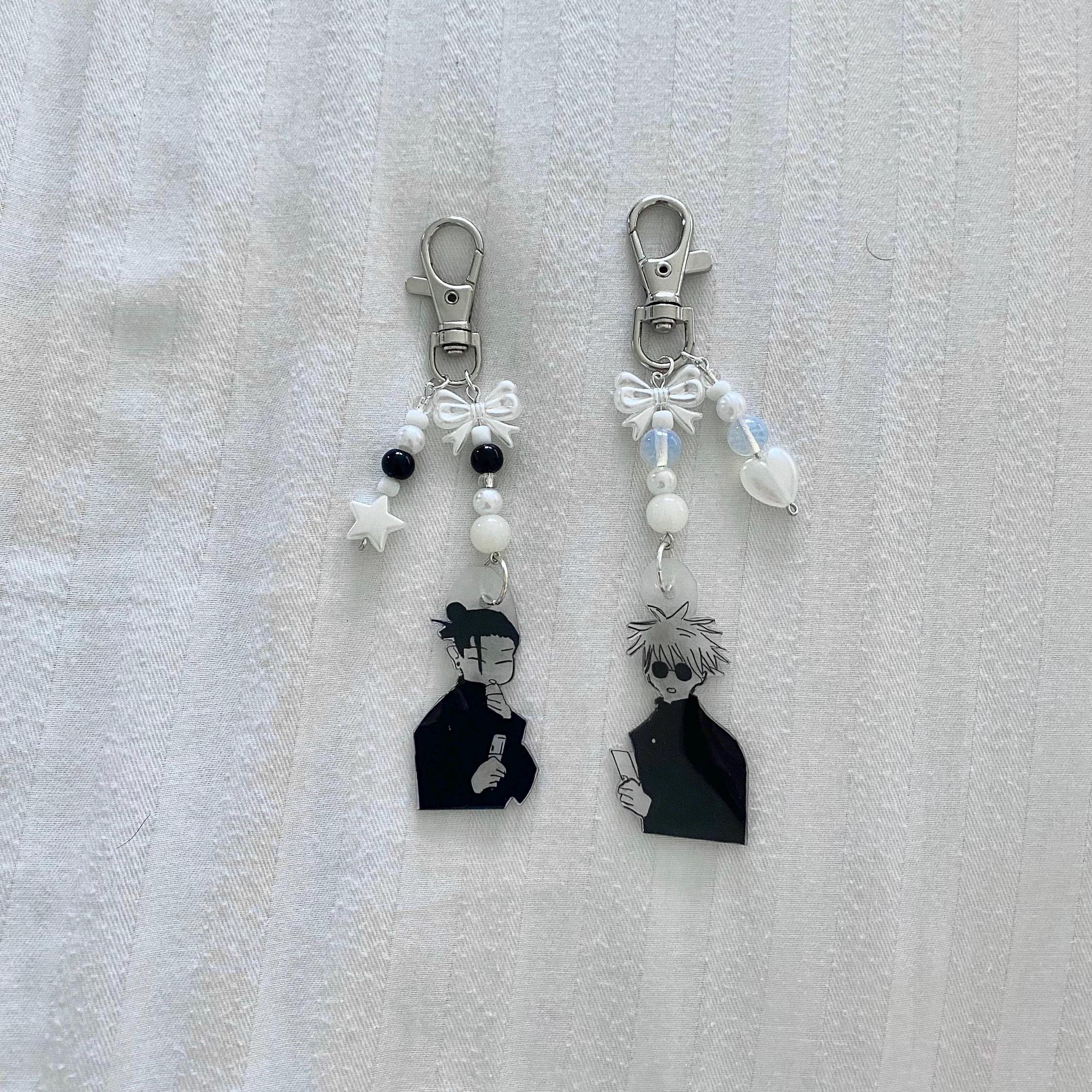 Jujutsu Kaisen Gojo Satoru and Geto Suguru Matching Keychains - Etsy