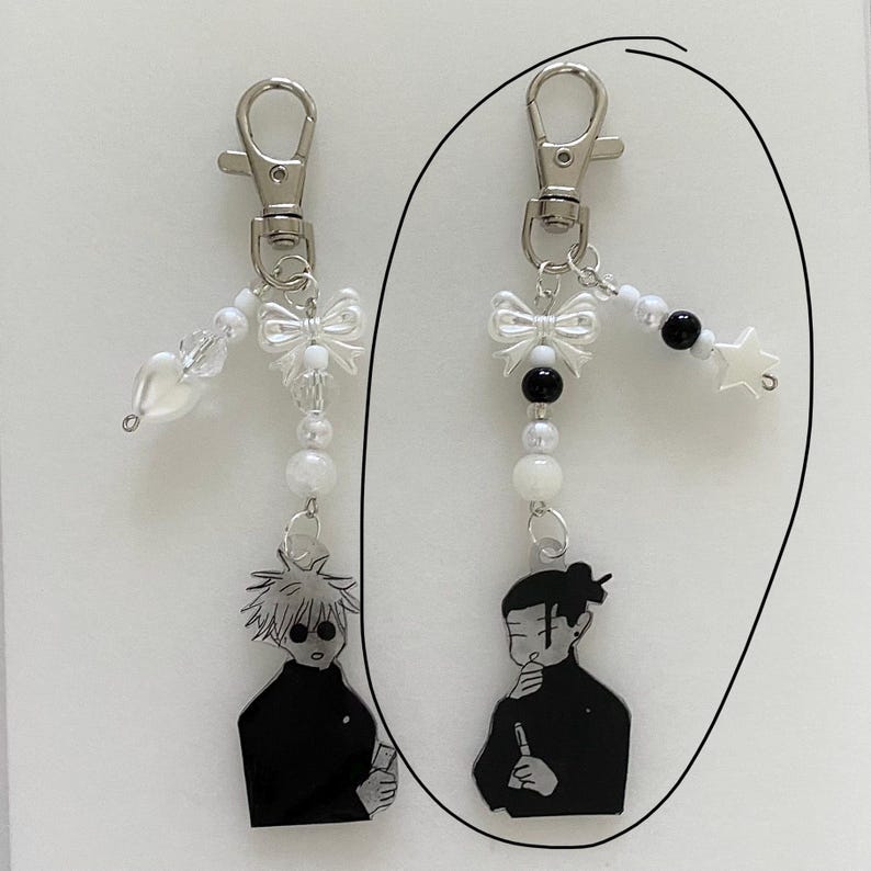 Jujutsu Kaisen Gojo Satoru and Geto Suguru Matching Keychains - Etsy