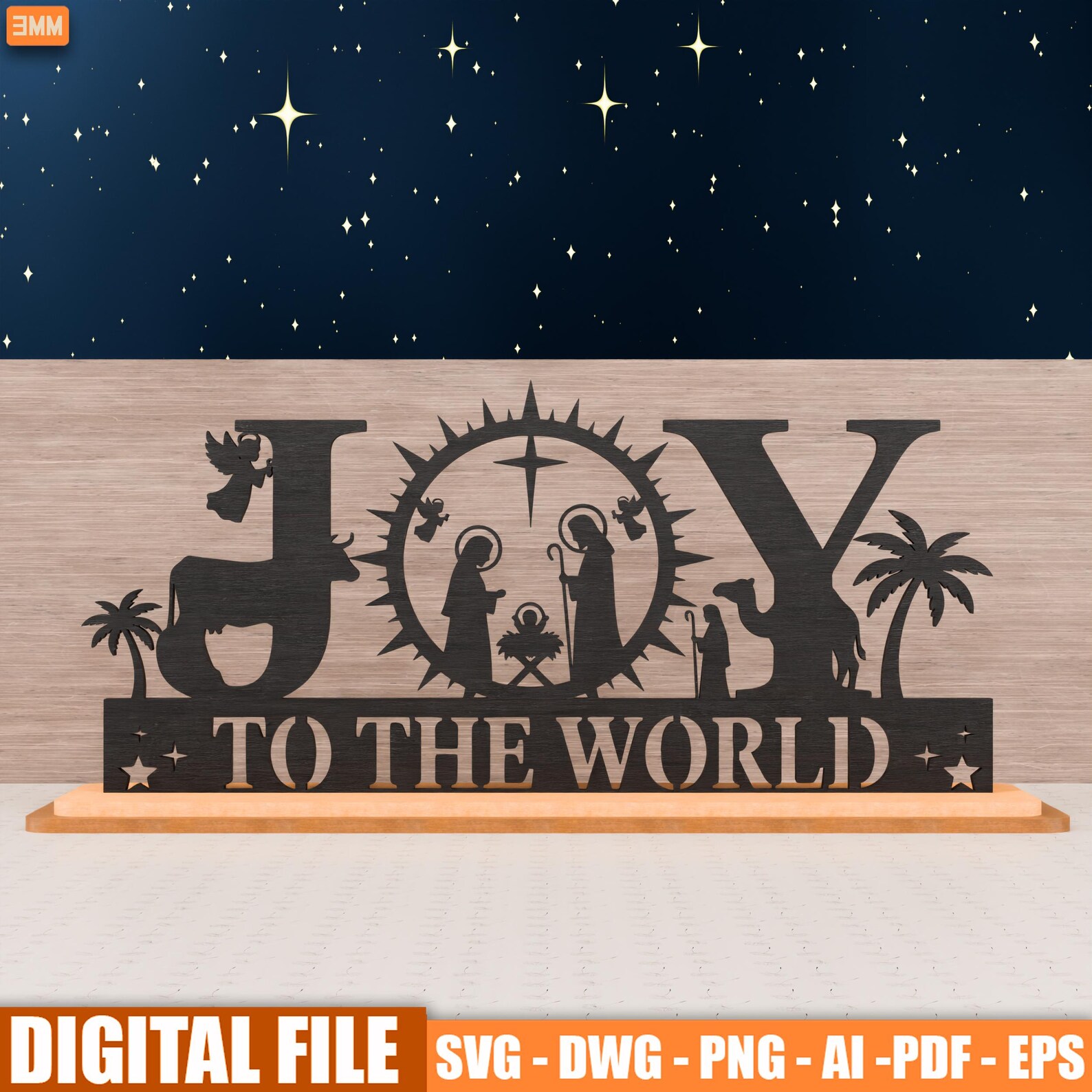 Christmas Nativity Tea Light Holder Laser Cut Files | 9 Designs ...