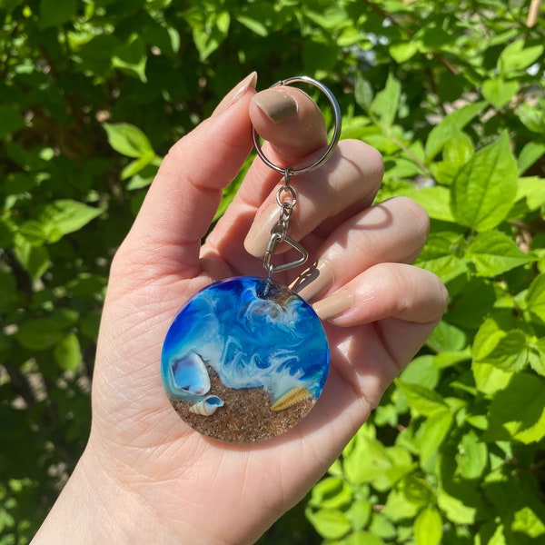 Beach Keychain - Etsy