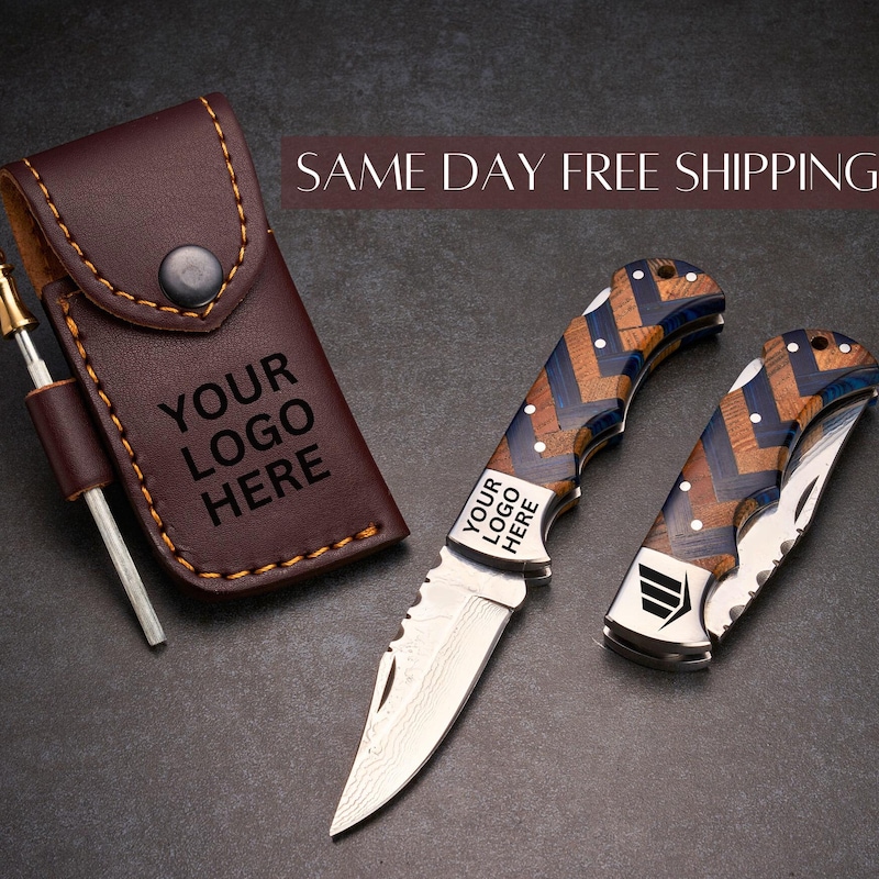 Custom Logo Folding Knife - Etsy