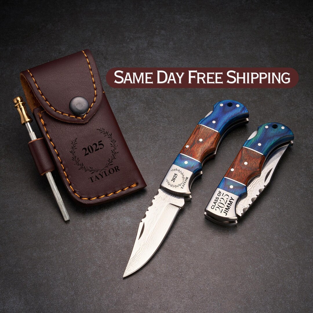 Graduation Gift Knives, Personalized Knife, Engraved Pocket Knife, High ...