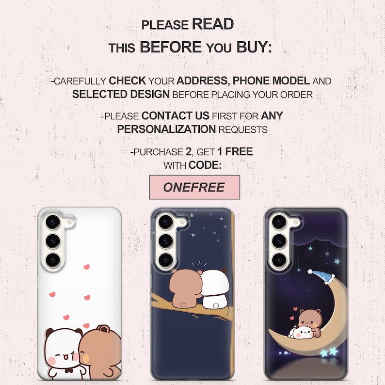 Bubu and Dudu Phone Case Cute Panda Cover for Samsung S24, S23, S22 ...