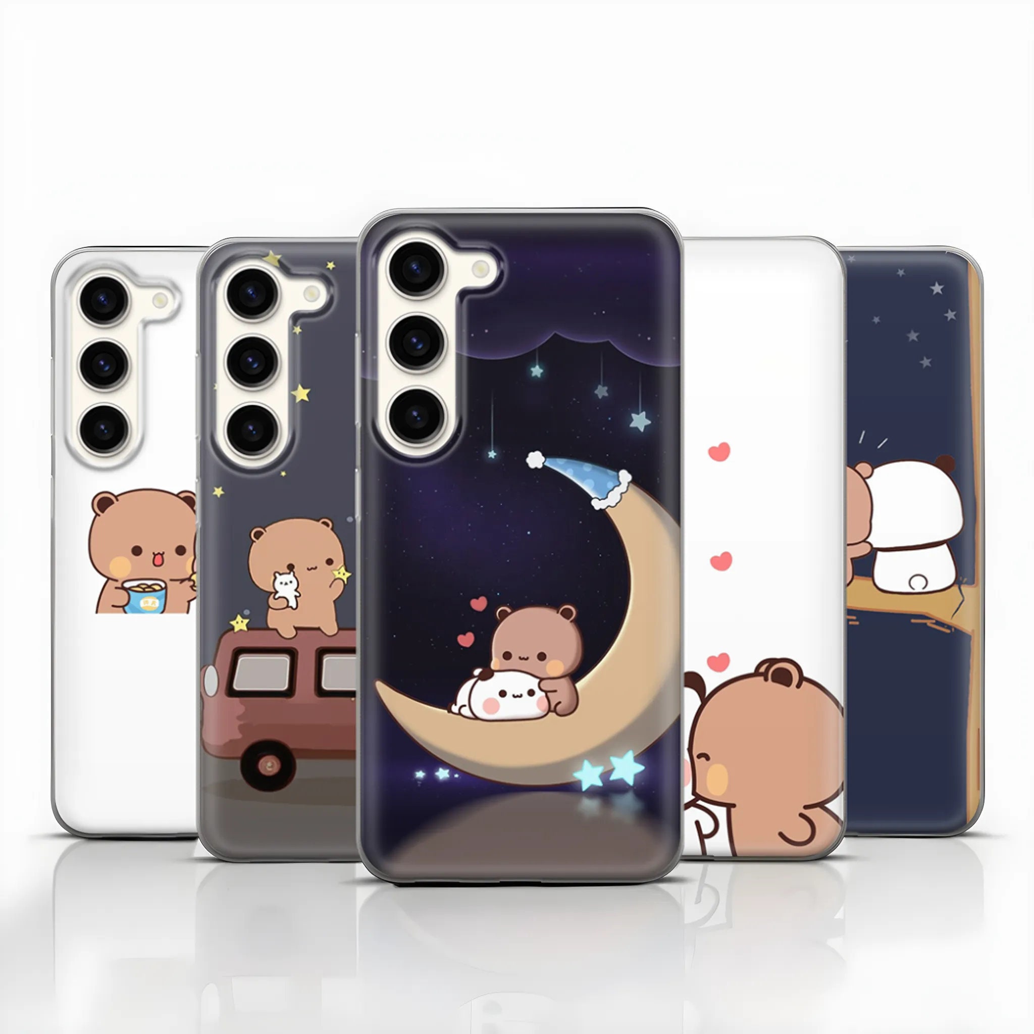 Bubu and Dudu Phone Case Cute Panda Cover for Samsung S25+, S24, S23 ...