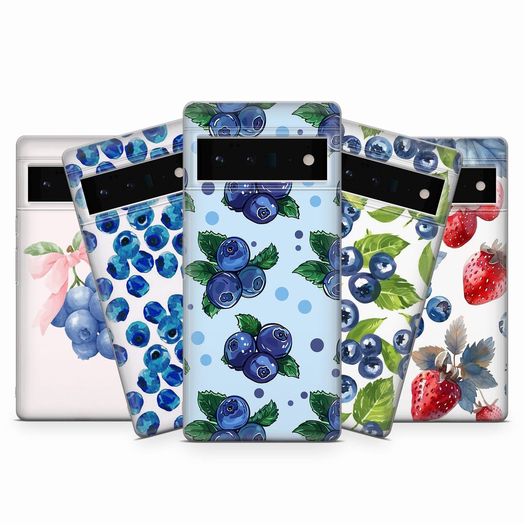 Blueberry Phone Case Juicy Fruit Cover for Pixel 9A, 8pro, 8A, 8, 7pro ...