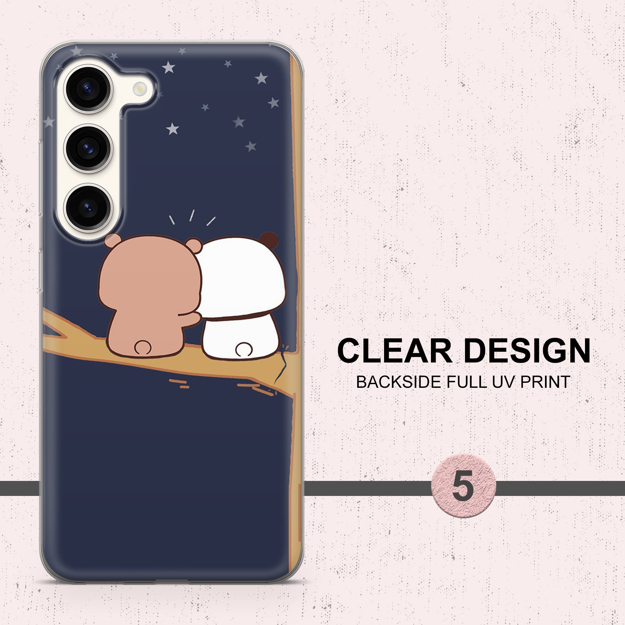 Bubu and Dudu Phone Case Cute Panda Cover for Samsung S25+, S24, S23 ...