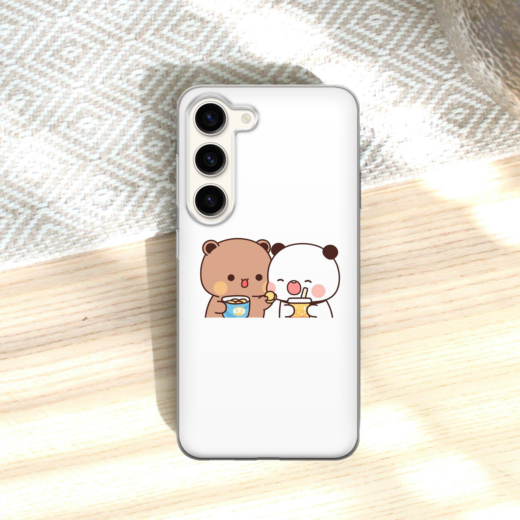 Bubu and Dudu Phone Case Cute Panda Cover for Samsung S25+, S24, S23 ...