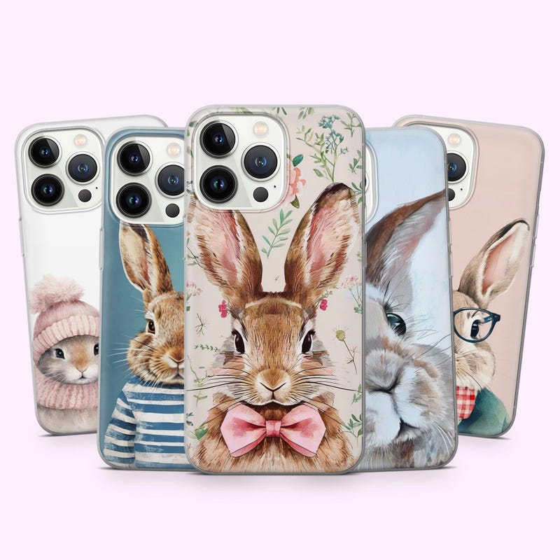 Rabbit Phone Case - Etsy