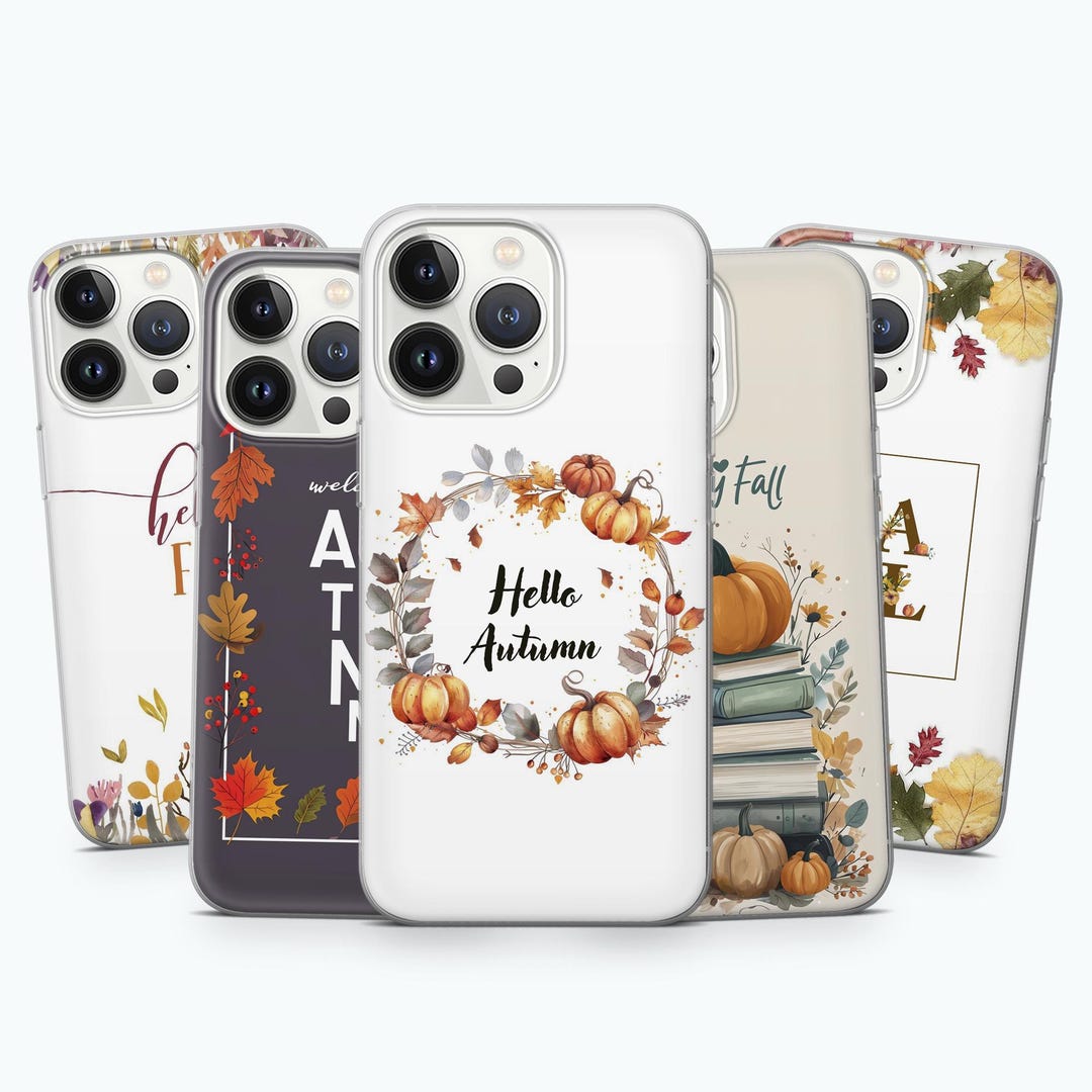 Leaf Phone Case Cozy Autumn Cover for iPhone 17, 16pro, 15pro, 15, 14 ...