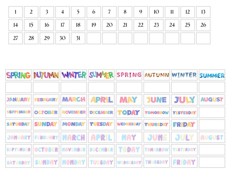 Routine Chart | Routine Cards | Kids Routines | Kids Calendar - Etsy